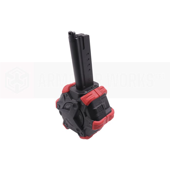 Drum Magazine DE Series (Red / Black)